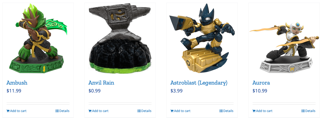 More Accurate Pricing in the SCL Shop - Skylanders Character List